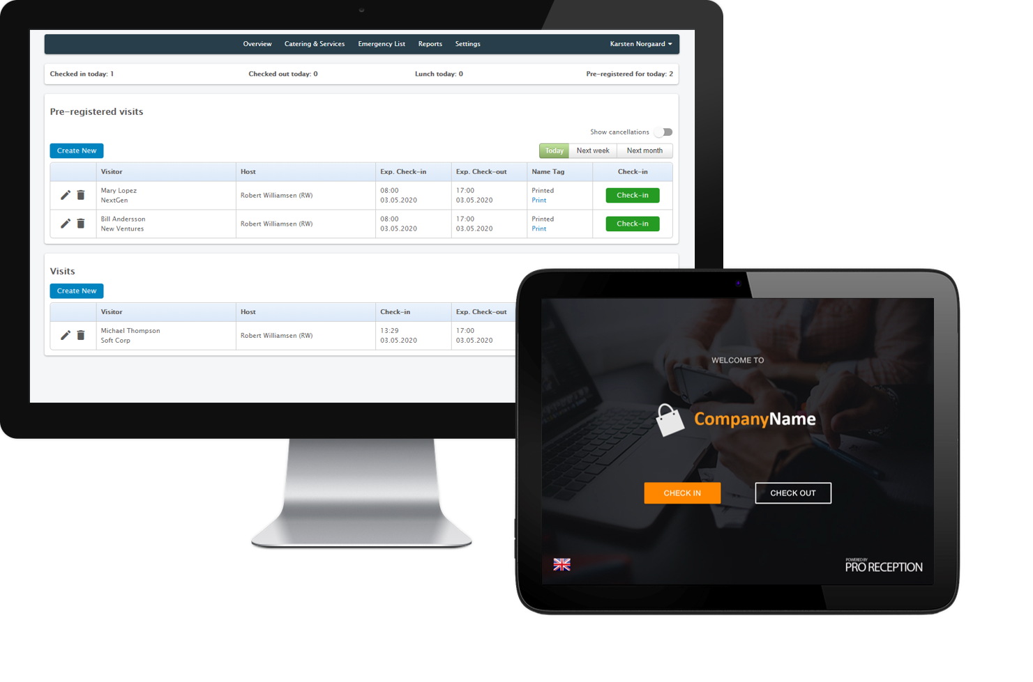 Pro Reception – The Easy way to check-in